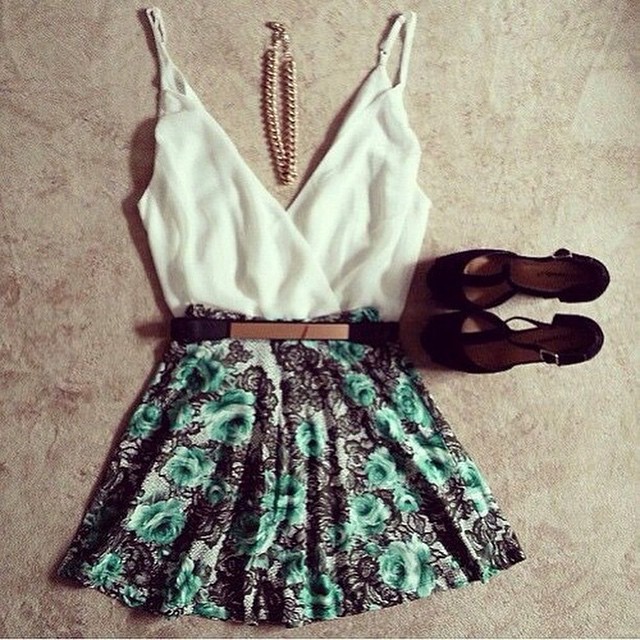 Condole Belt Printing Sexy Dress on Luulla